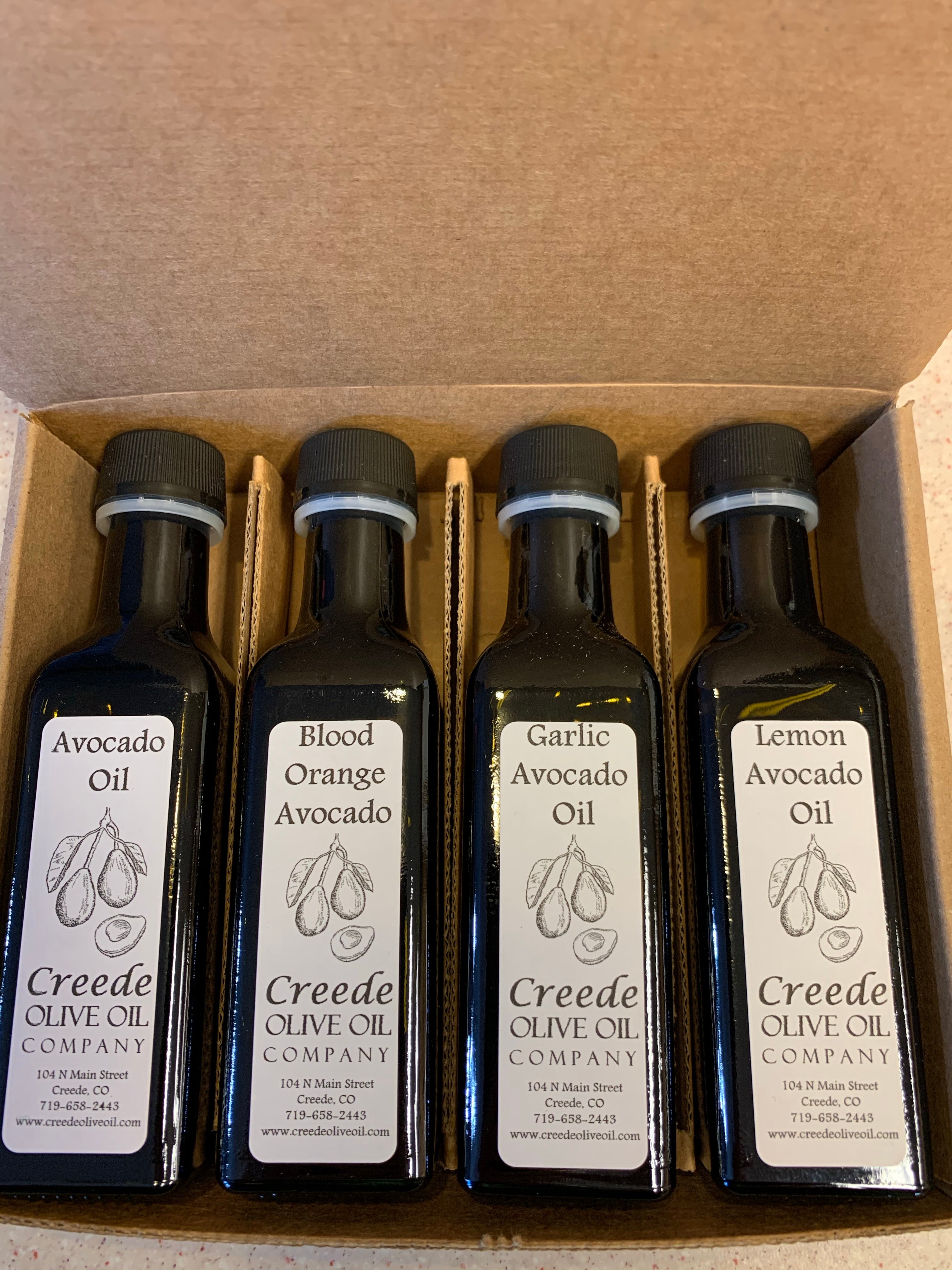 Sampler Boxed Gift Set - Avocado Oils Sampler - 4 Small Bottles with G ...